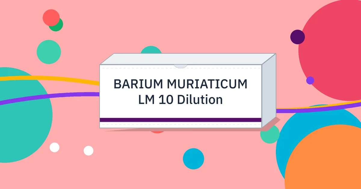 Symbolbild: Packung mit der Aufschrift BARIUM MURIATICUM LM 10 Dilution (PZN 12790266) – Verfügbarkeit und Bezug in Apotheken in Frankfurt am Main