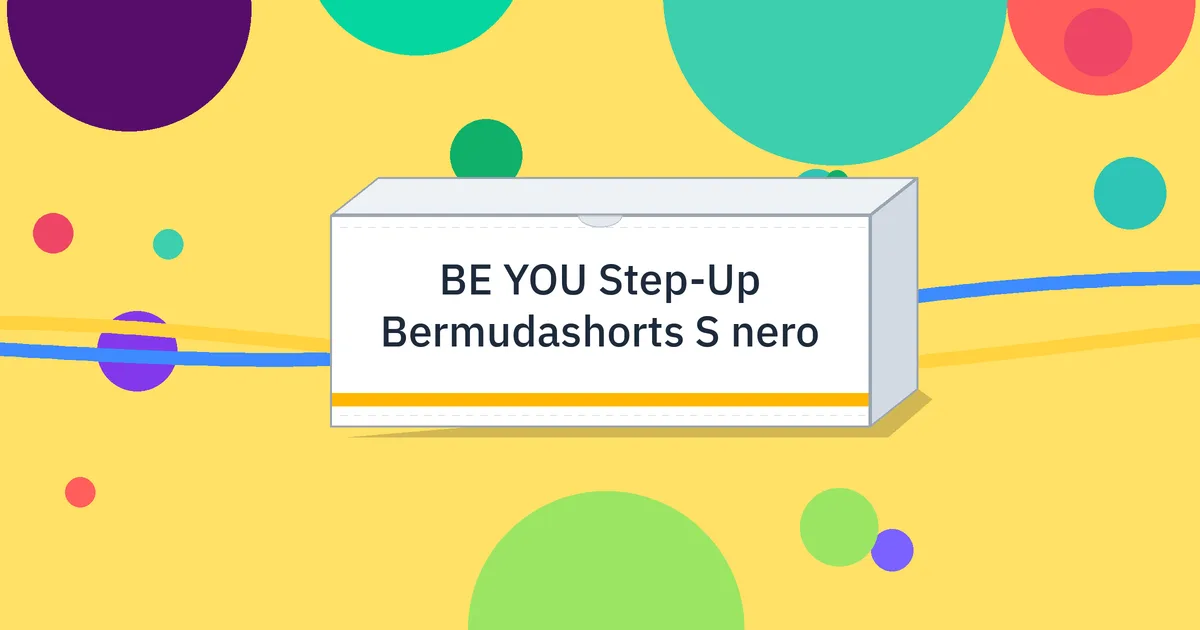 Symbolbild: Packung mit der Aufschrift BE YOU Step-Up Bermudashorts S nero (PZN 20720400) – Verfügbarkeit und Bezug in Apotheken in Frankfurt am Main