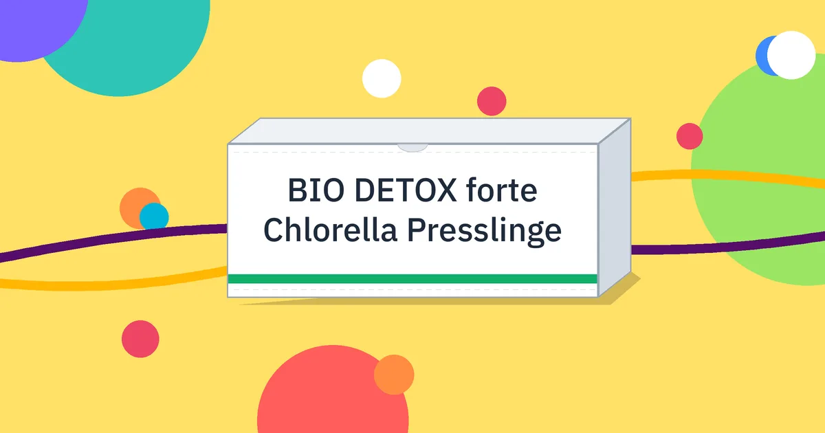Symbolbild: Packung mit der Aufschrift BIO DETOX forte Chlorella Presslinge (PZN 20381079) – Verfügbarkeit und Bezug in Apotheken in Frankfurt am Main