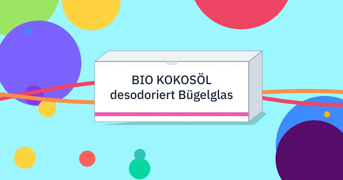 Symbolbild: Packung mit der Aufschrift BIO KOKOSÖL desodoriert Bügelglas (PZN 13512888) – Verfügbarkeit und Bezug in Apotheken in Frankfurt am Main