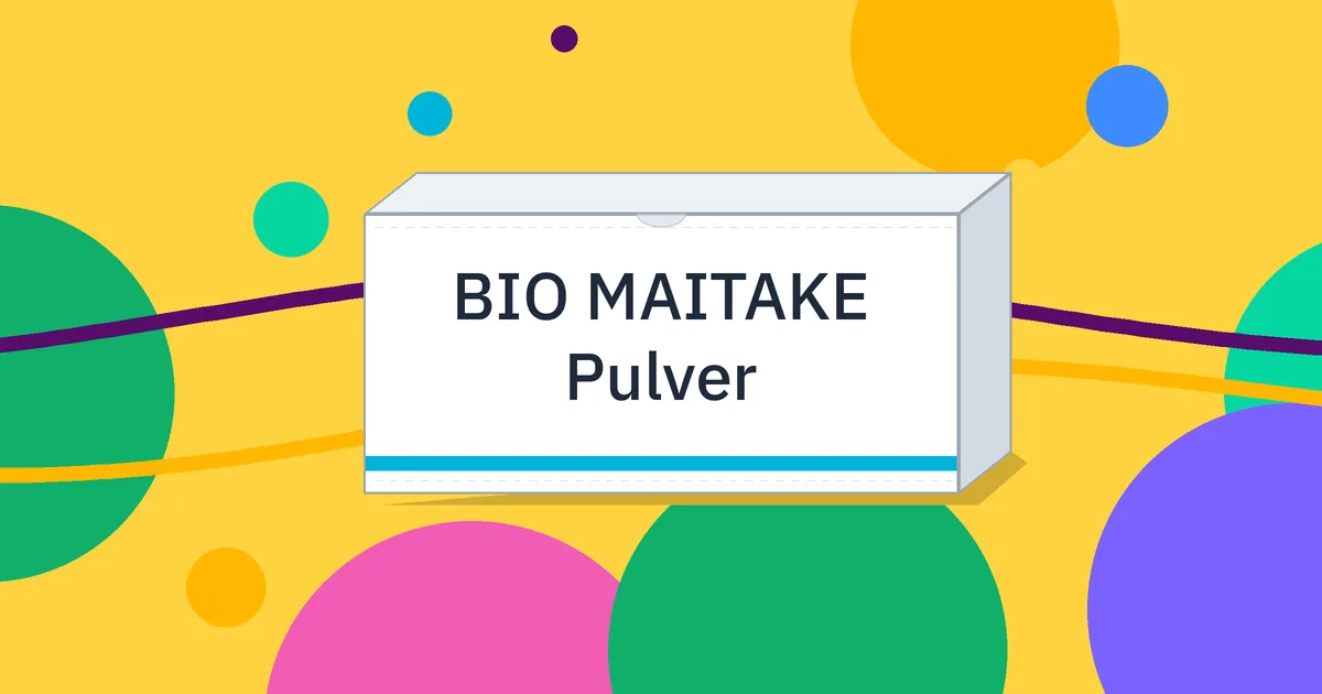 Symbolbild: Packung mit der Aufschrift BIO MAITAKE Pulver (PZN 17574917) – Verfügbarkeit und Bezug in Apotheken in Frankfurt am Main
