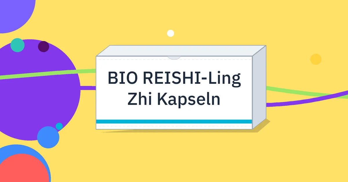 Symbolbild: Packung mit der Aufschrift BIO REISHI-Ling Zhi Kapseln (PZN 10789885) – Verfügbarkeit und Bezug in Apotheken in Frankfurt am Main