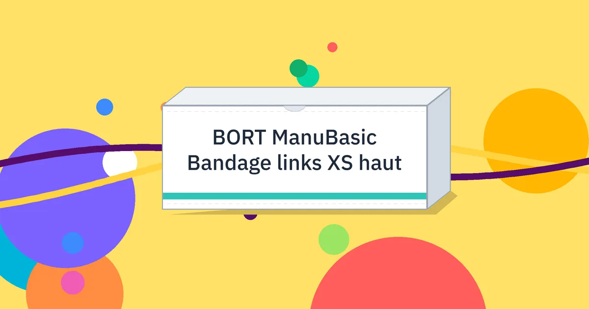 Symbolbild: Packung mit der Aufschrift BORT ManuBasic Bandage links XS haut (PZN 00238960) – Verfügbarkeit und Bezug in Apotheken in Frankfurt am Main