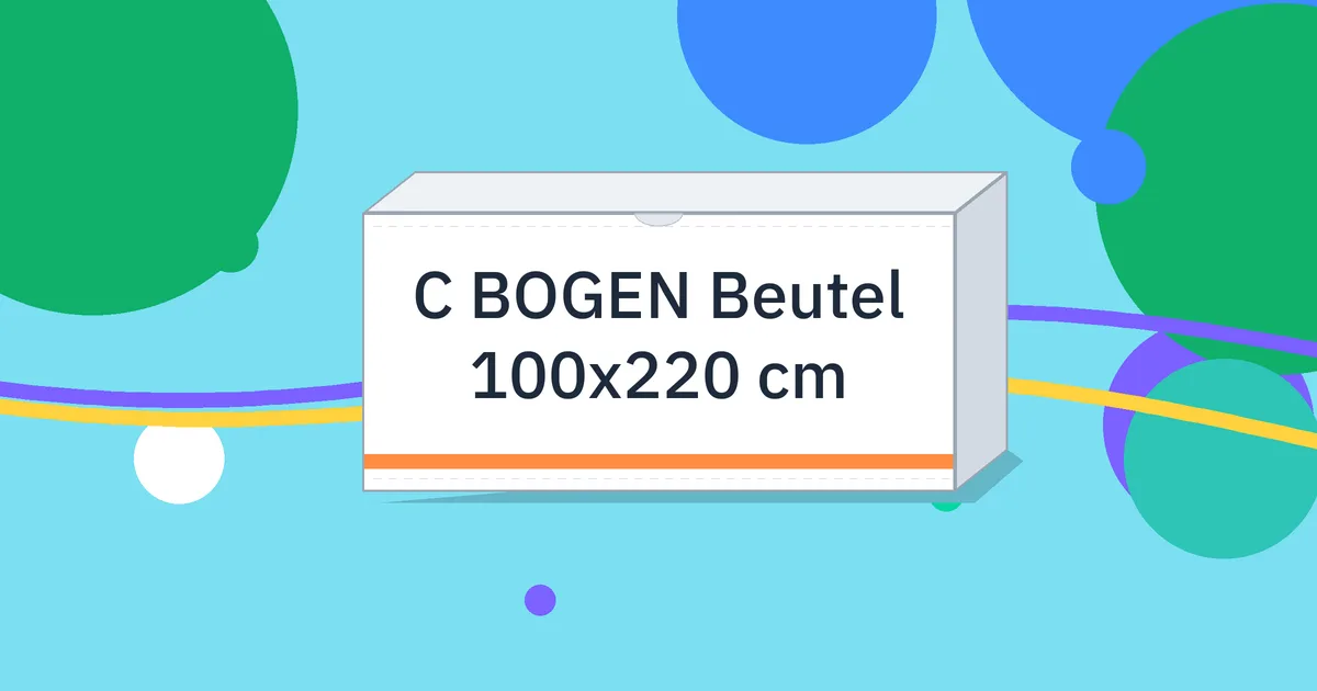 Symbolbild: Packung mit der Aufschrift C BOGEN Beutel 100x220 cm (PZN 07598213) – Verfügbarkeit und Bezug in Apotheken in Frankfurt am Main