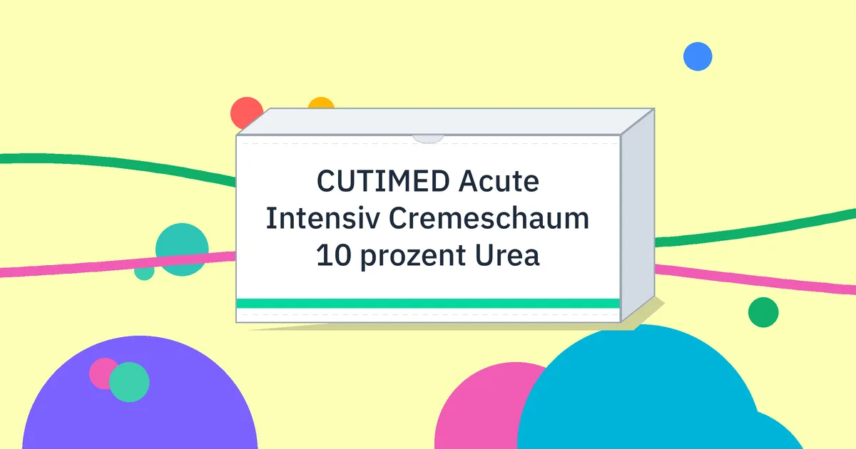 Symbolbild: Packung mit der Aufschrift CUTIMED Acute Intensiv Cremeschaum 10 prozent Urea (PZN 18736641) – Verfügbarkeit und Bezug in Apotheken in Frankfurt am Main