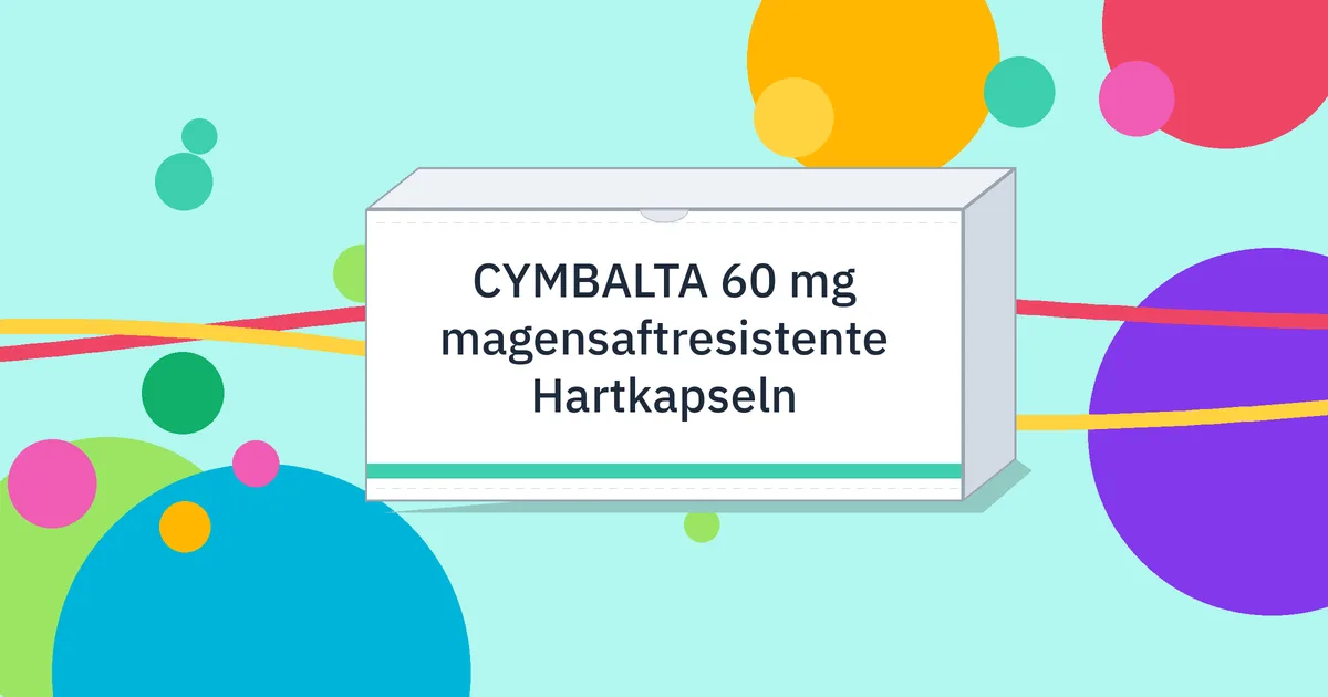 Symbolbild: Packung mit der Aufschrift CYMBALTA 60 mg magensaftresistente Hartkapseln (PZN 15612453) – Verfügbarkeit und Bezug in Apotheken in Frankfurt am Main
