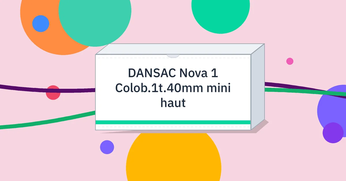 Symbolbild: Packung mit der Aufschrift DANSAC Nova 1 Colob.1t.40mm mini haut (PZN 00599681) – Verfügbarkeit und Bezug in Apotheken in Frankfurt am Main
