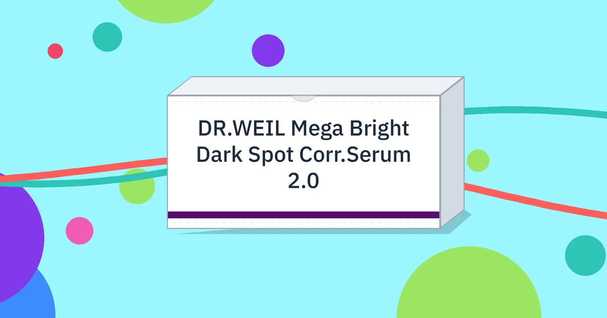 Symbolbild: Packung mit der Aufschrift DR.WEIL Mega Bright Dark Spot Corr.Serum 2.0 (PZN 18863279) – Verfügbarkeit und Bezug in Apotheken in Frankfurt am Main