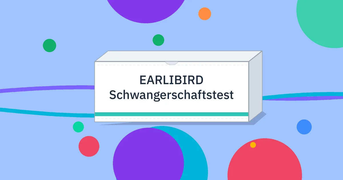 Symbolbild: Packung mit der Aufschrift EARLIBIRD Schwangerschaftstest (PZN 13511191) – Verfügbarkeit und Bezug in Apotheken in Frankfurt am Main