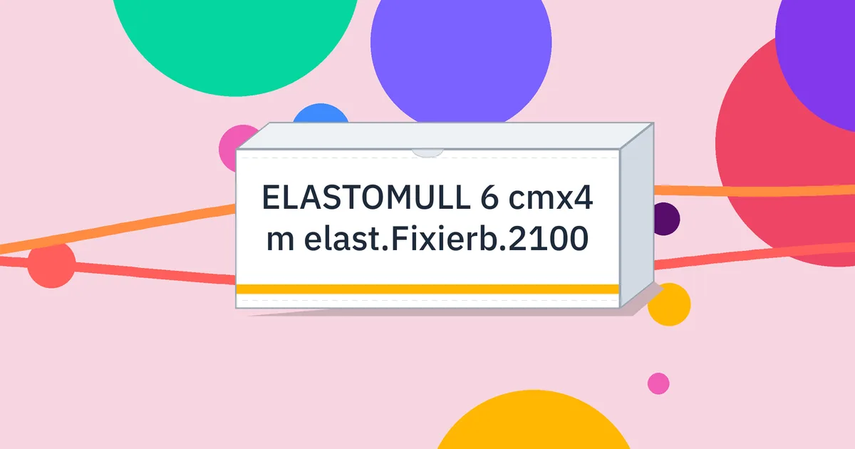 Symbolbild: Packung mit der Aufschrift ELASTOMULL 6 cmx4 m elast.Fixierb.2100 (PZN 19700237) – Verfügbarkeit und Bezug in Apotheken in Frankfurt am Main