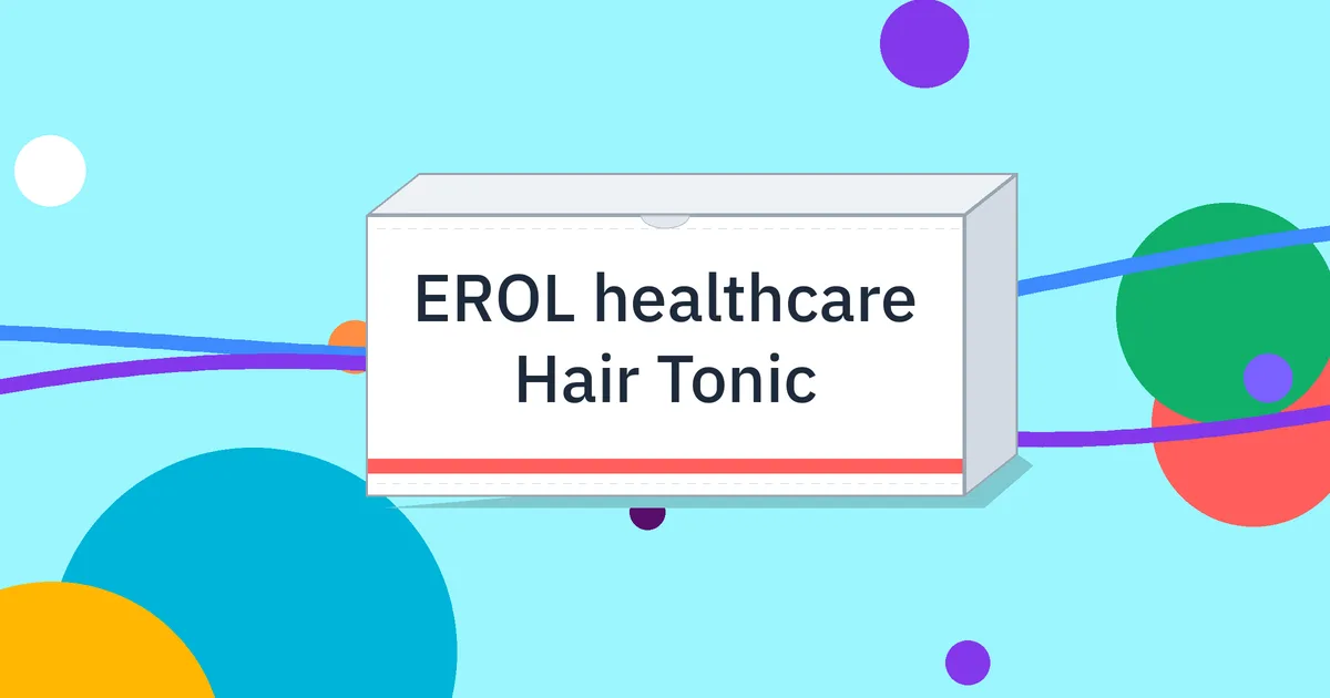 Symbolbild: Packung mit der Aufschrift EROL healthcare Hair Tonic (PZN 15331139) – Verfügbarkeit und Bezug in Apotheken in Frankfurt am Main