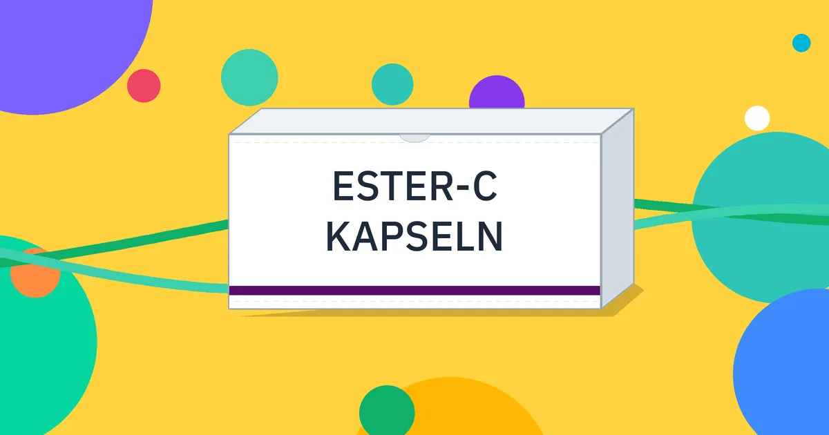 Symbolbild: Packung mit der Aufschrift ESTER-C KAPSELN (PZN 19505783) – Verfügbarkeit und Bezug in Apotheken in Frankfurt am Main