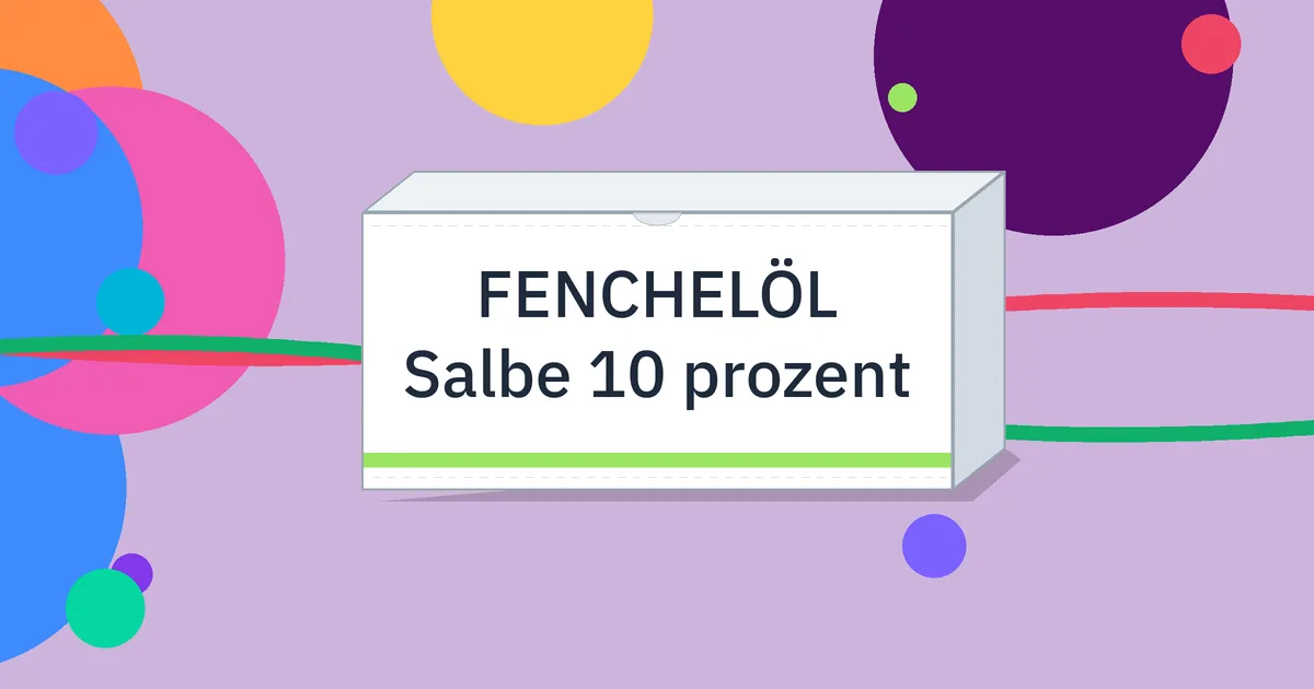 Symbolbild: Packung mit der Aufschrift FENCHELÖL Salbe 10 prozent (PZN 18900626) – Verfügbarkeit und Bezug in Apotheken in Frankfurt am Main