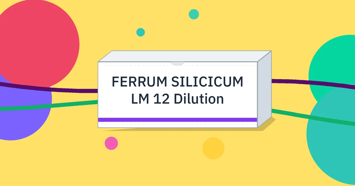 Symbolbild: Packung mit der Aufschrift FERRUM SILICICUM LM 12 Dilution (PZN 12853044) – Verfügbarkeit und Bezug in Apotheken in Frankfurt am Main