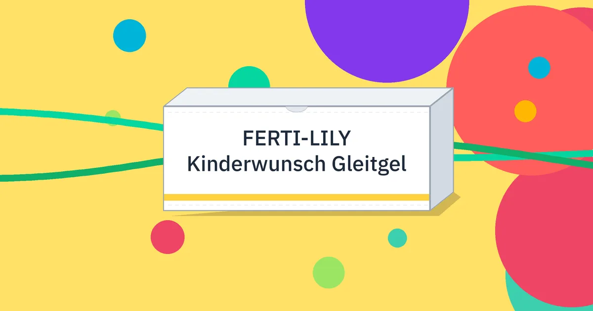 Symbolbild: Packung mit der Aufschrift FERTI-LILY Kinderwunsch Gleitgel (PZN 19558236) – Verfügbarkeit und Bezug in Apotheken in Frankfurt am Main