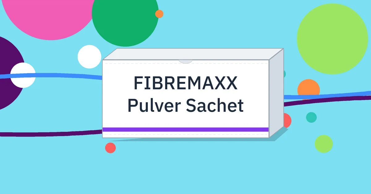 Symbolbild: Packung mit der Aufschrift FIBREMAXX Pulver Sachet (PZN 17412511) – Verfügbarkeit und Bezug in Apotheken in Frankfurt am Main