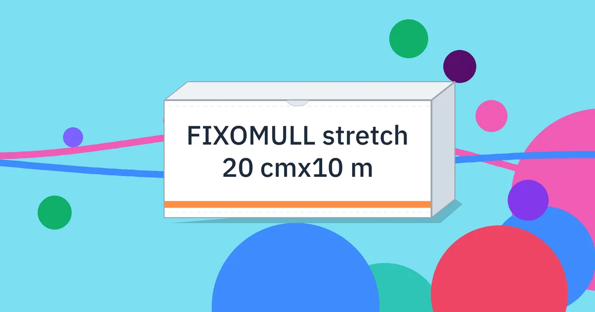 Symbolbild: Packung mit der Aufschrift FIXOMULL stretch 20 cmx10 m (PZN 16017988) – Verfügbarkeit und Bezug in Apotheken in Frankfurt am Main