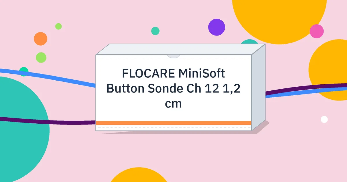 Symbolbild: Packung mit der Aufschrift FLOCARE MiniSoft Button Sonde Ch 12 1,2 cm (PZN 16018893) – Verfügbarkeit und Bezug in Apotheken in Frankfurt am Main