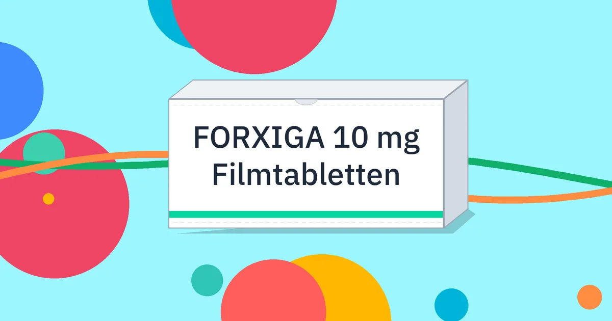 Symbolbild: Packung mit der Aufschrift FORXIGA 10 mg Filmtabletten (PZN 18049314) – Verfügbarkeit und Bezug in Apotheken in Frankfurt am Main
