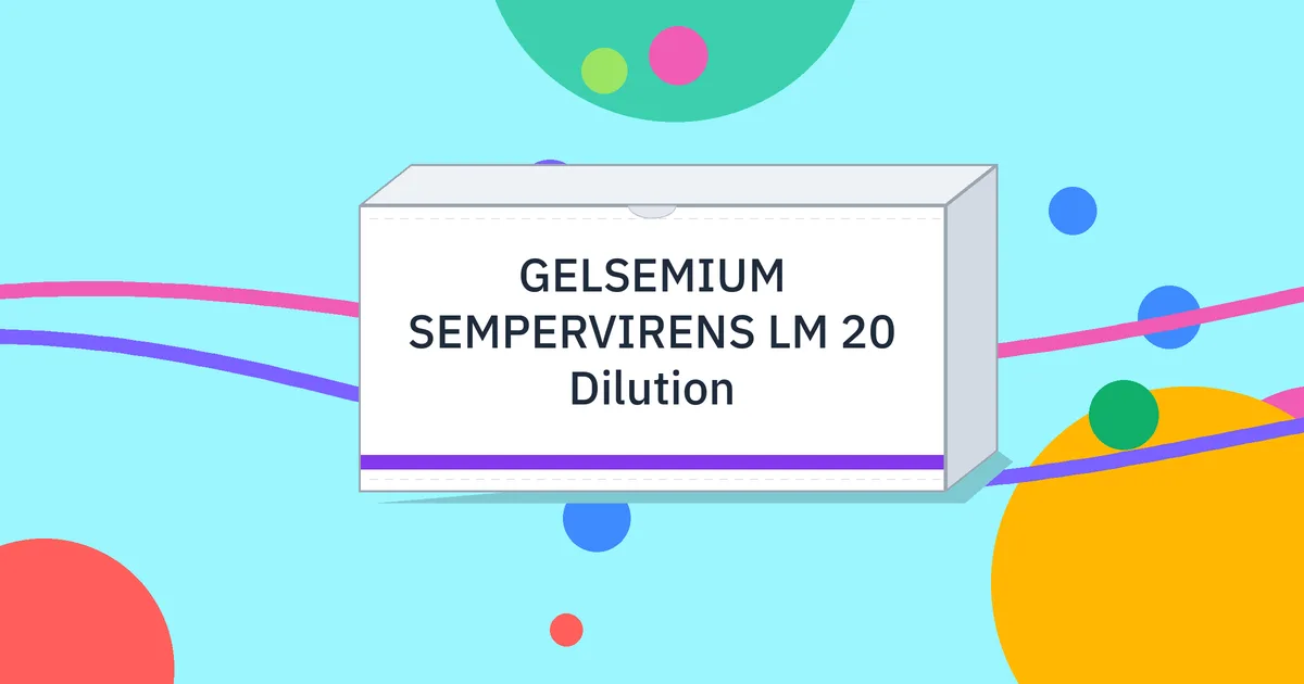 Symbolbild: Packung mit der Aufschrift GELSEMIUM SEMPERVIRENS LM 20 Dilution (PZN 12875838) – Verfügbarkeit und Bezug in Apotheken in Frankfurt am Main