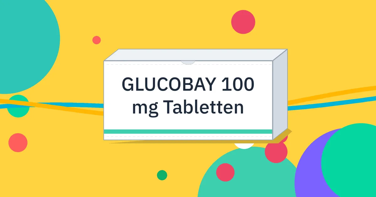 Symbolbild: Packung mit der Aufschrift GLUCOBAY 100 mg Tabletten (PZN 02533410) – Verfügbarkeit und Bezug in Apotheken in Frankfurt am Main