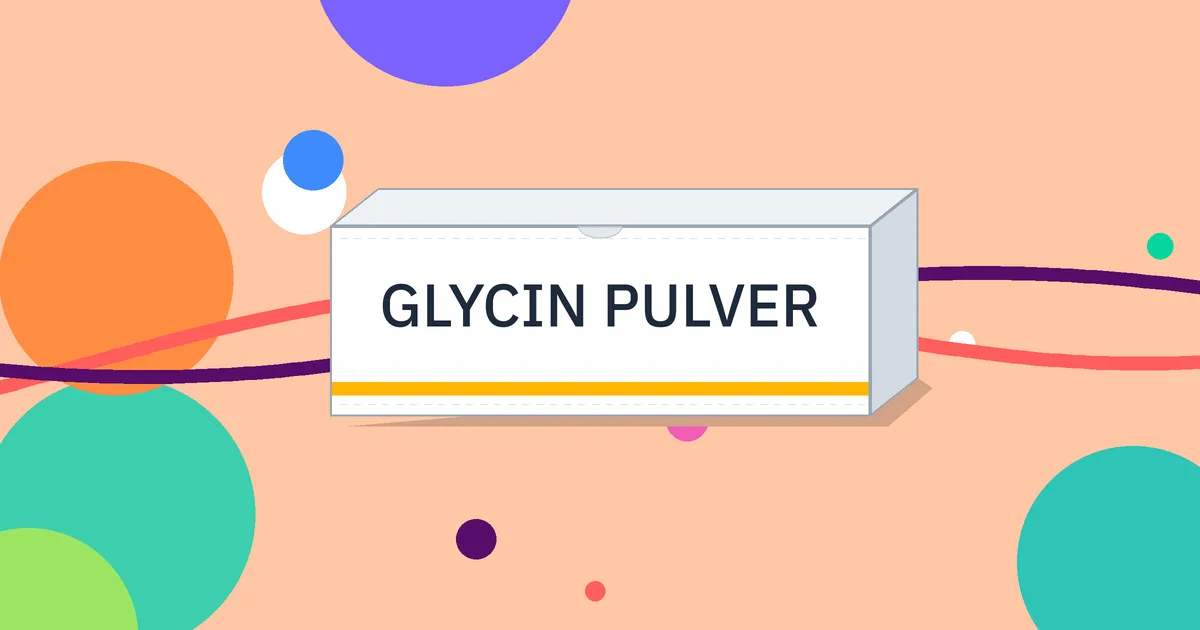 Symbolbild: Packung mit der Aufschrift GLYCIN PULVER (PZN 14291828) – Verfügbarkeit und Bezug in Apotheken in Frankfurt am Main