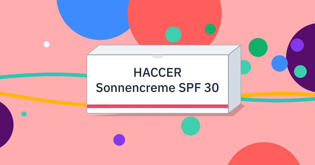Symbolbild: Packung mit der Aufschrift HACCER Sonnencreme SPF 30 (PZN 13502631) – Verfügbarkeit und Bezug in Apotheken in Frankfurt am Main