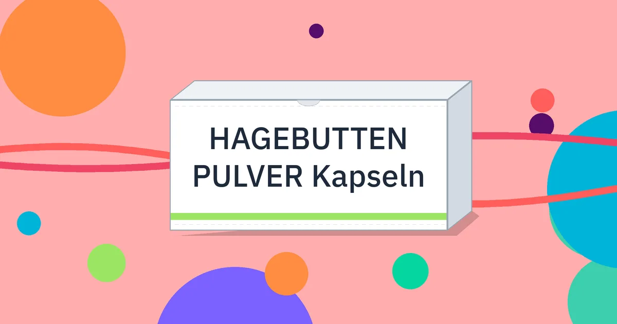 Symbolbild: Packung mit der Aufschrift HAGEBUTTEN PULVER Kapseln (PZN 02888225) – Verfügbarkeit und Bezug in Apotheken in Frankfurt am Main