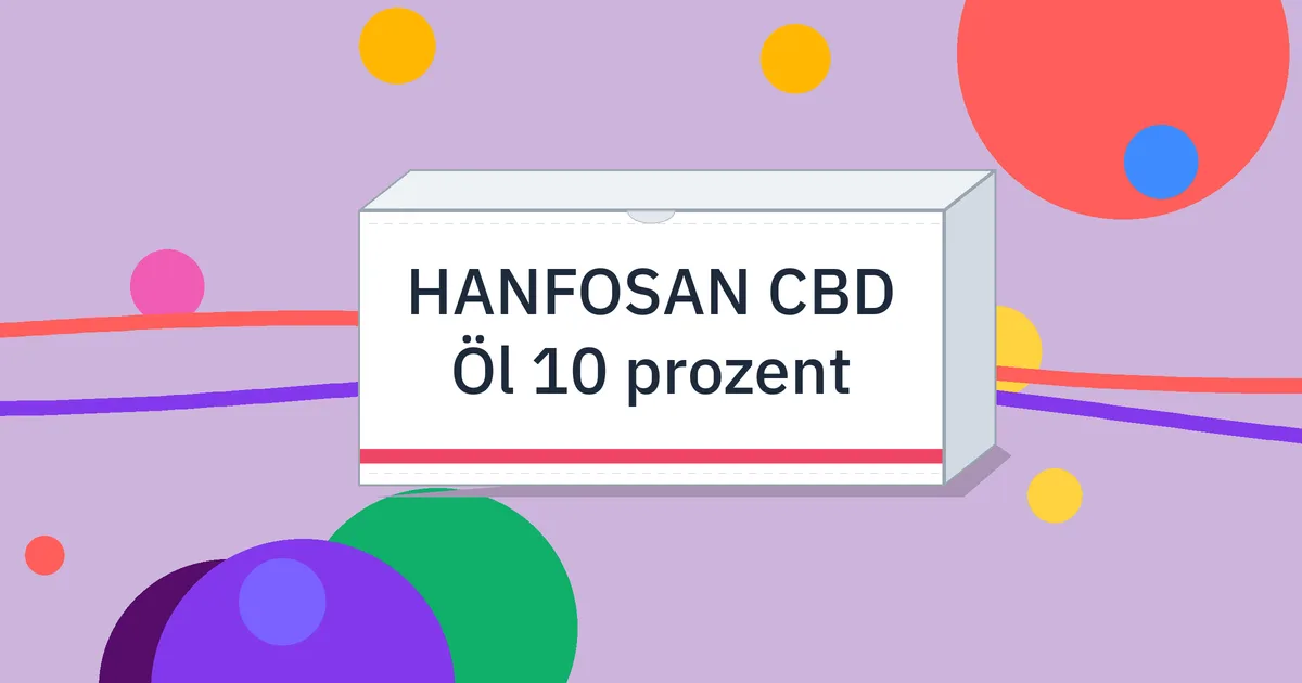 Symbolbild: Packung mit der Aufschrift HANFOSAN CBD Öl 10 prozent (PZN 17848450) – Verfügbarkeit und Bezug in Apotheken in Frankfurt am Main