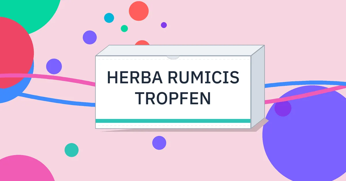 Symbolbild: Packung mit der Aufschrift HERBA RUMICIS TROPFEN (PZN 14127218) – Verfügbarkeit und Bezug in Apotheken in Frankfurt am Main