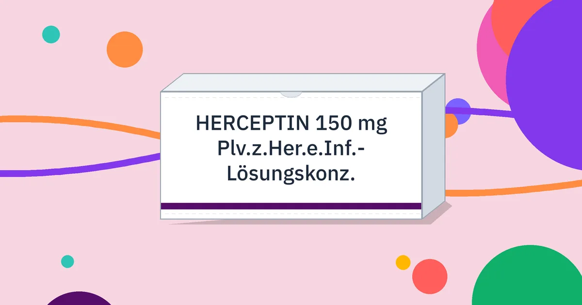 Symbolbild: Packung mit der Aufschrift HERCEPTIN 150 mg Plv.z.Her.e.Inf.-Lösungskonz. (PZN 01289787) – Verfügbarkeit und Bezug in Apotheken in Frankfurt am Main
