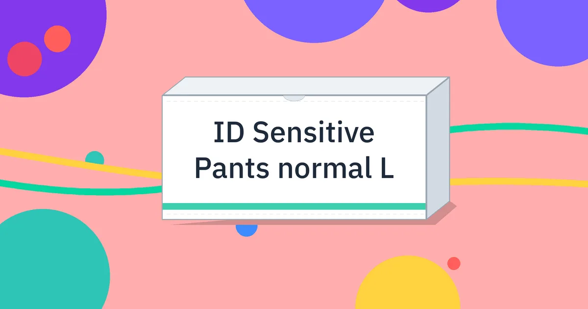 Symbolbild: Packung mit der Aufschrift ID Sensitive Pants normal L (PZN 19893615) – Verfügbarkeit und Bezug in Apotheken in Frankfurt am Main
