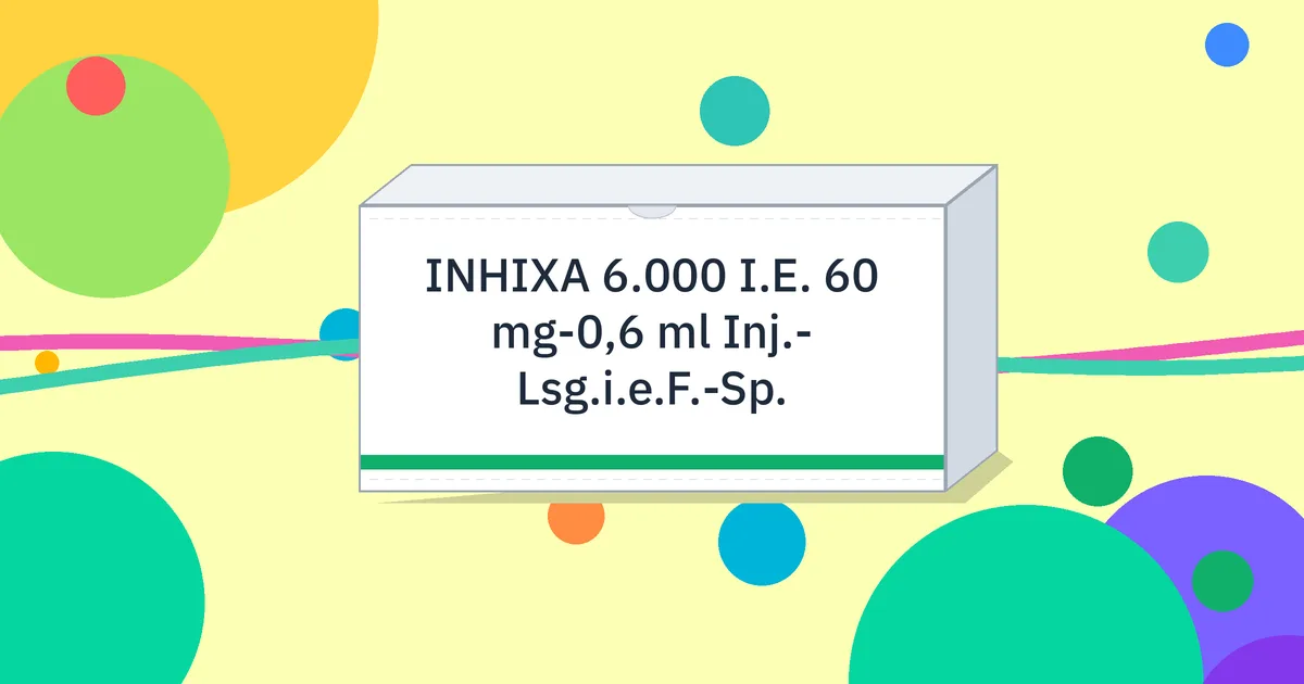 Symbolbild: Packung mit der Aufschrift INHIXA 6.000 I.E. 60 mg-0,6 ml Inj.-Lsg.i.e.F.-Sp. (PZN 18094562) – Verfügbarkeit und Bezug in Apotheken in Frankfurt am Main