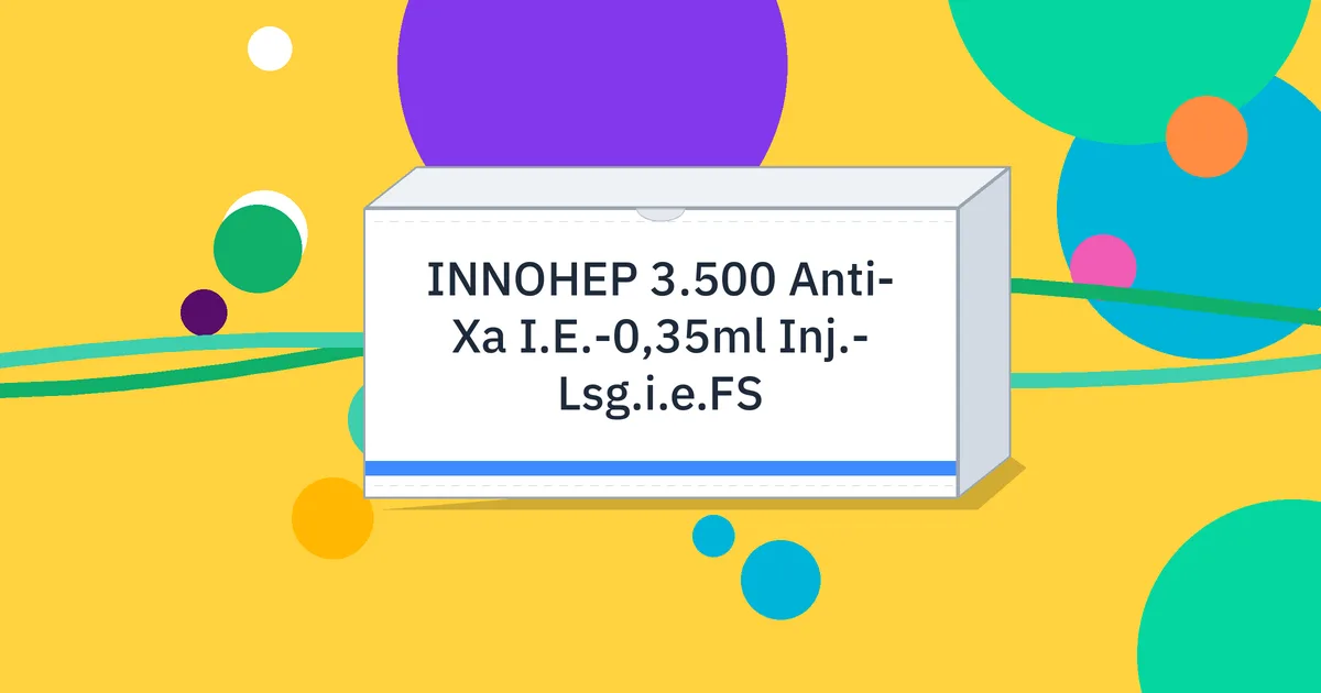 Symbolbild: Packung mit der Aufschrift INNOHEP 3.500 Anti-Xa I.E.-0,35ml Inj.-Lsg.i.e.FS (PZN 00850164) – Verfügbarkeit und Bezug in Apotheken in Frankfurt am Main