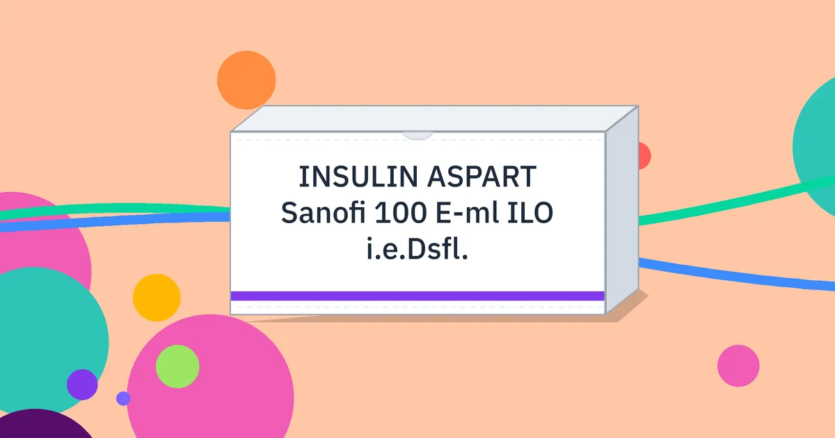 Symbolbild: Packung mit der Aufschrift INSULIN ASPART Sanofi 100 E-ml ILO i.e.Dsfl. (PZN 15747147) – Verfügbarkeit und Bezug in Apotheken in Frankfurt am Main