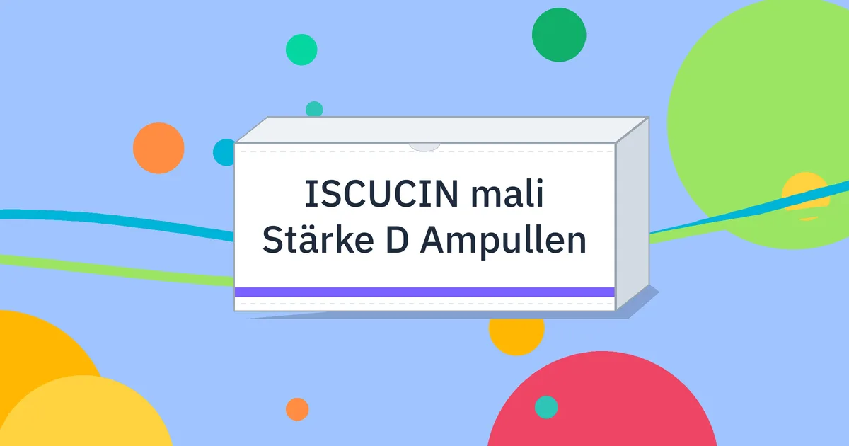 Symbolbild: Packung mit der Aufschrift ISCUCIN mali Stärke D Ampullen (PZN 04428930) – Verfügbarkeit und Bezug in Apotheken in Frankfurt am Main