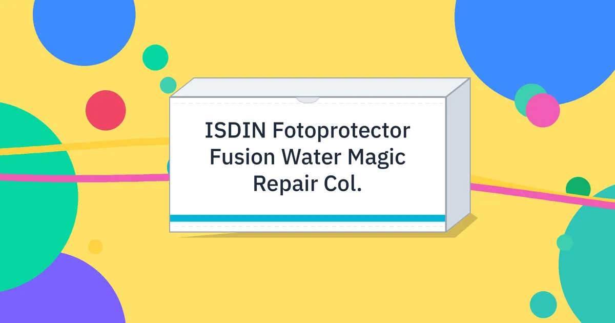 Symbolbild: Packung mit der Aufschrift ISDIN Fotoprotector Fusion Water Magic Repair Col. (PZN 18874509) – Verfügbarkeit und Bezug in Apotheken in Frankfurt am Main