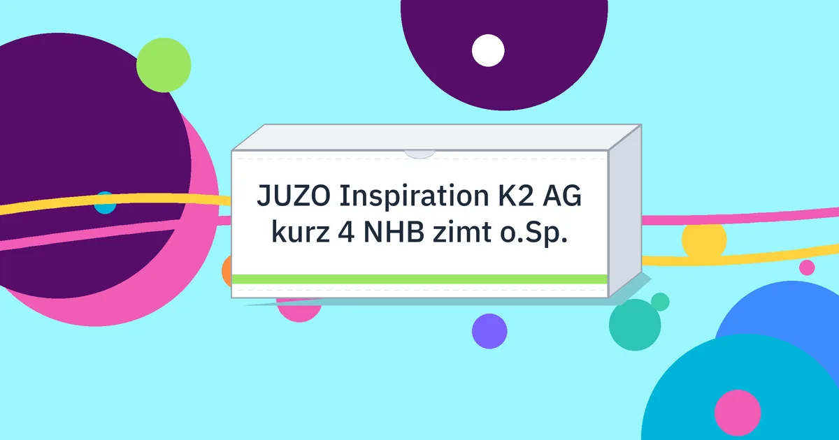 Symbolbild: Packung mit der Aufschrift JUZO Inspiration K2 AG kurz 4 NHB zimt o.Sp. (PZN 14922134) – Verfügbarkeit und Bezug in Apotheken in Frankfurt am Main
