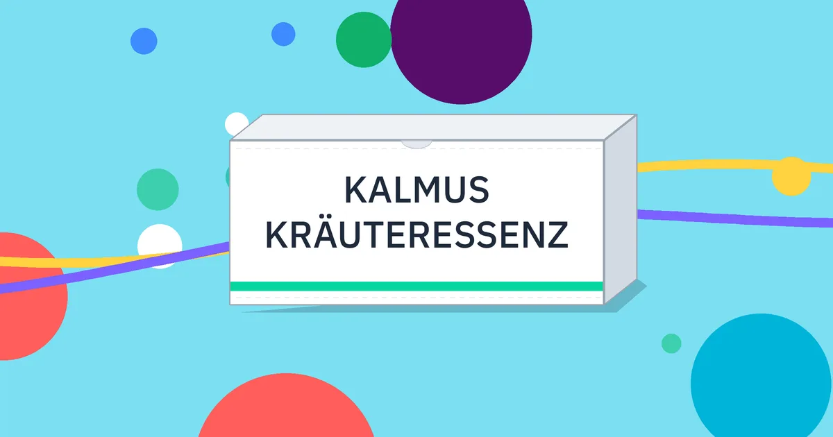 Symbolbild: Packung mit der Aufschrift KALMUS KRÄUTERESSENZ (PZN 13819813) – Verfügbarkeit und Bezug in Apotheken in Frankfurt am Main