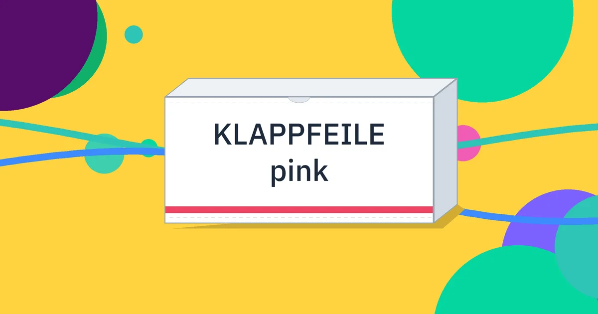 Symbolbild: Packung mit der Aufschrift KLAPPFEILE pink (PZN 01505251) – Verfügbarkeit und Bezug in Apotheken in Frankfurt am Main