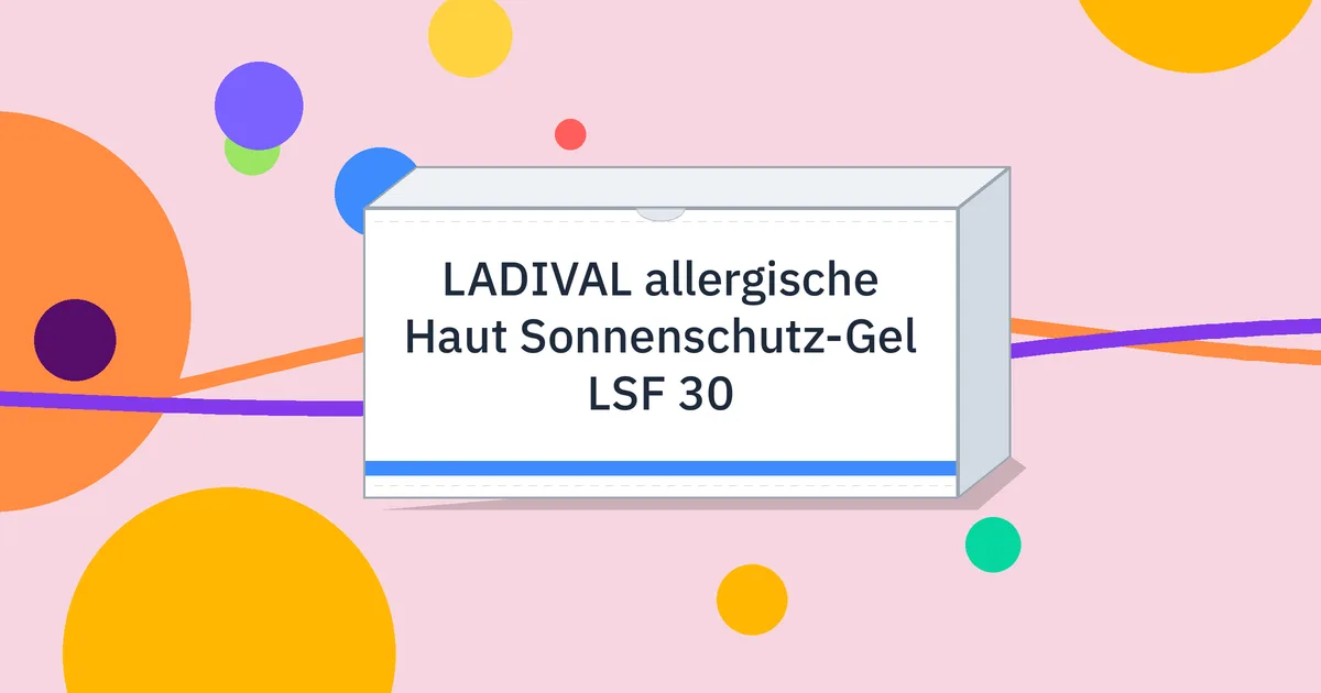 Symbolbild: Packung mit der Aufschrift LADIVAL allergische Haut Sonnenschutz-Gel LSF 30 (PZN 19362674) – Verfügbarkeit und Bezug in Apotheken in Frankfurt am Main