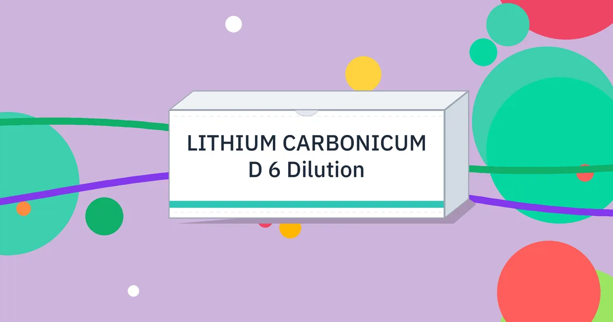 Symbolbild: Packung mit der Aufschrift LITHIUM CARBONICUM D 6 Dilution (PZN 00632800) – Verfügbarkeit und Bezug in Apotheken in Frankfurt am Main