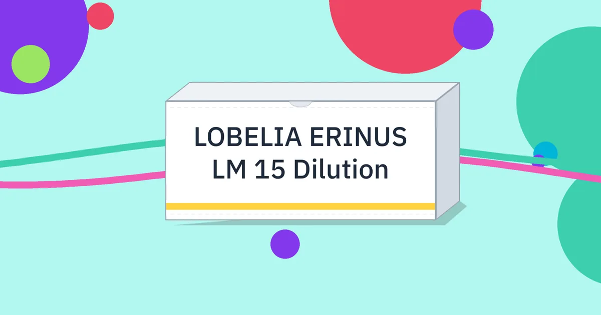 Symbolbild: Packung mit der Aufschrift LOBELIA ERINUS LM 15 Dilution (PZN 13533399) – Verfügbarkeit und Bezug in Apotheken in Frankfurt am Main