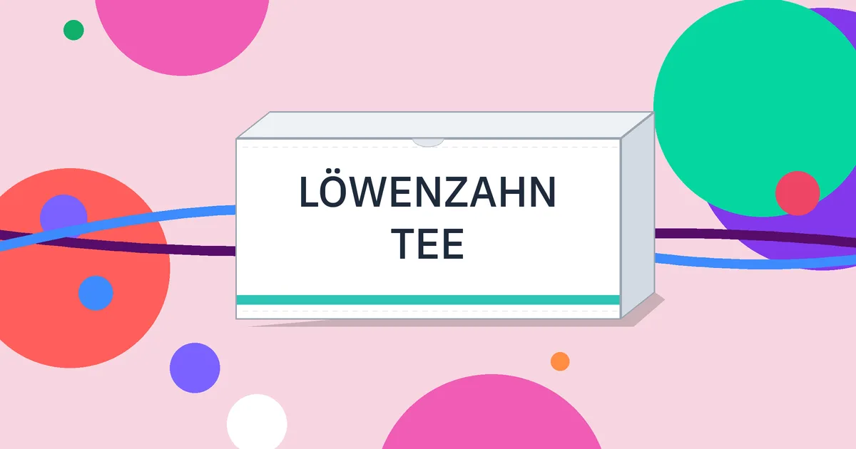 Symbolbild: Packung mit der Aufschrift LÖWENZAHN TEE (PZN 13162365) – Verfügbarkeit und Bezug in Apotheken in Frankfurt am Main