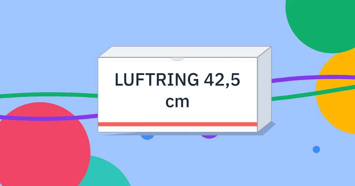 Symbolbild: Packung mit der Aufschrift LUFTRING 42,5 cm (PZN 02691830) – Verfügbarkeit und Bezug in Apotheken in Frankfurt am Main