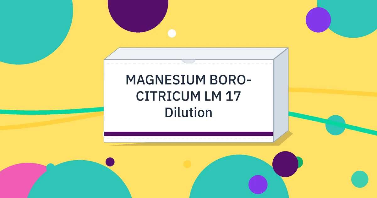 Symbolbild: Packung mit der Aufschrift MAGNESIUM BORO-CITRICUM LM 17 Dilution (PZN 12936652) – Verfügbarkeit und Bezug in Apotheken in Frankfurt am Main