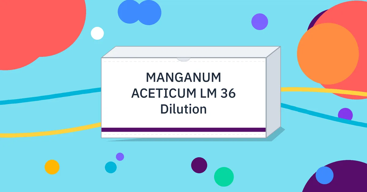 Symbolbild: Packung mit der Aufschrift MANGANUM ACETICUM LM 36 Dilution (PZN 12942598) – Verfügbarkeit und Bezug in Apotheken in Frankfurt am Main