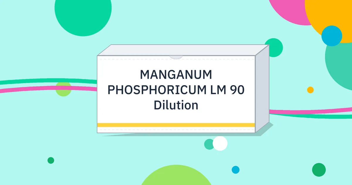Symbolbild: Packung mit der Aufschrift MANGANUM PHOSPHORICUM LM 90 Dilution (PZN 12945846) – Verfügbarkeit und Bezug in Apotheken in Frankfurt am Main