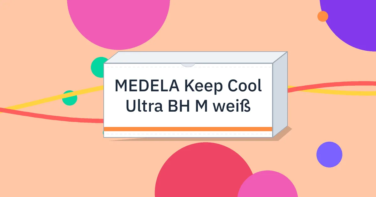 Symbolbild: Packung mit der Aufschrift MEDELA Keep Cool Ultra BH M weiß (PZN 18269435) – Verfügbarkeit und Bezug in Apotheken in Frankfurt am Main