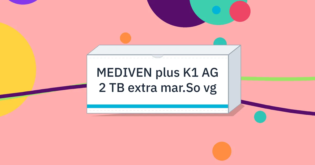Symbolbild: Packung mit der Aufschrift MEDIVEN plus K1 AG 2 TB extra mar.So vg (PZN 15062113) – Verfügbarkeit und Bezug in Apotheken in Frankfurt am Main